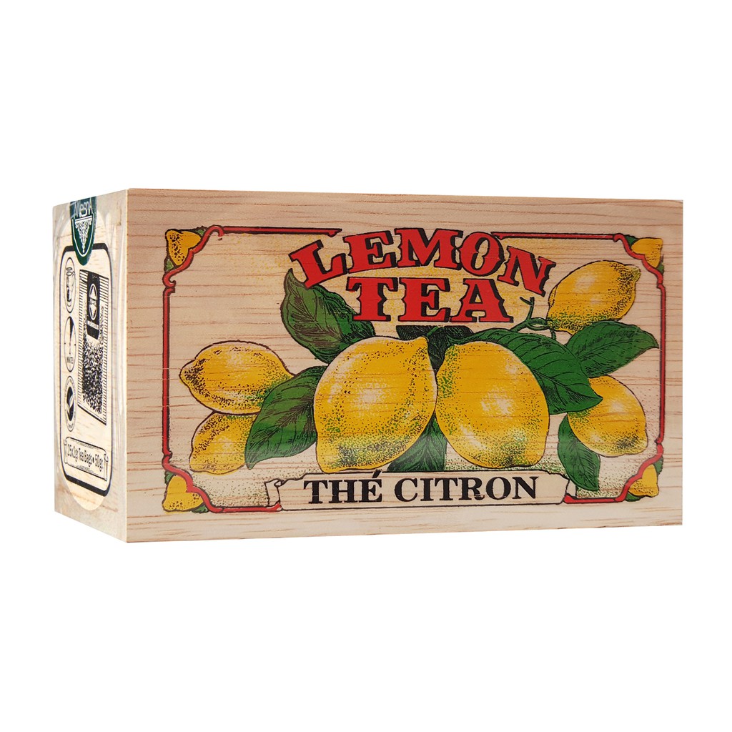[Bundle of 2] Mlesna Tea Wooden Box Lemon 25's (Changi Airport ...