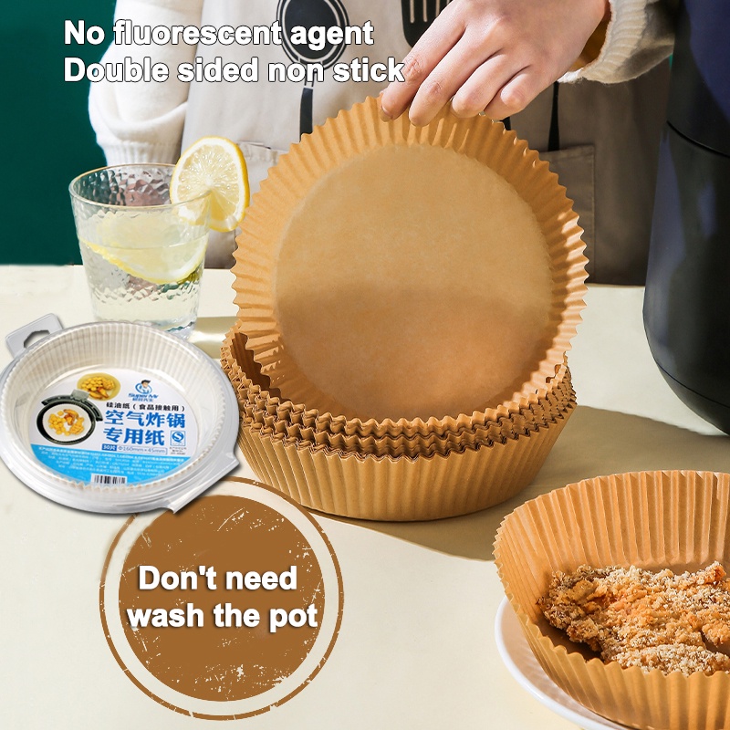Specool® 50Pcs Kitchen Oil Paper Air Fryer Special Tray Pad Baking ...