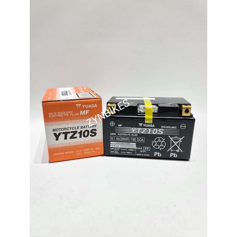 MOTORCYCLE BATTERY YUASA YTZ10S FORZA 300 FORZA 350 ADV 350 | Shopee ...