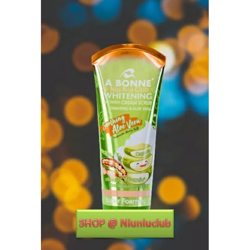 Whitening Shower Cream Scrub Tamarind & Aloe Vera A BONNE 350g unclog ...