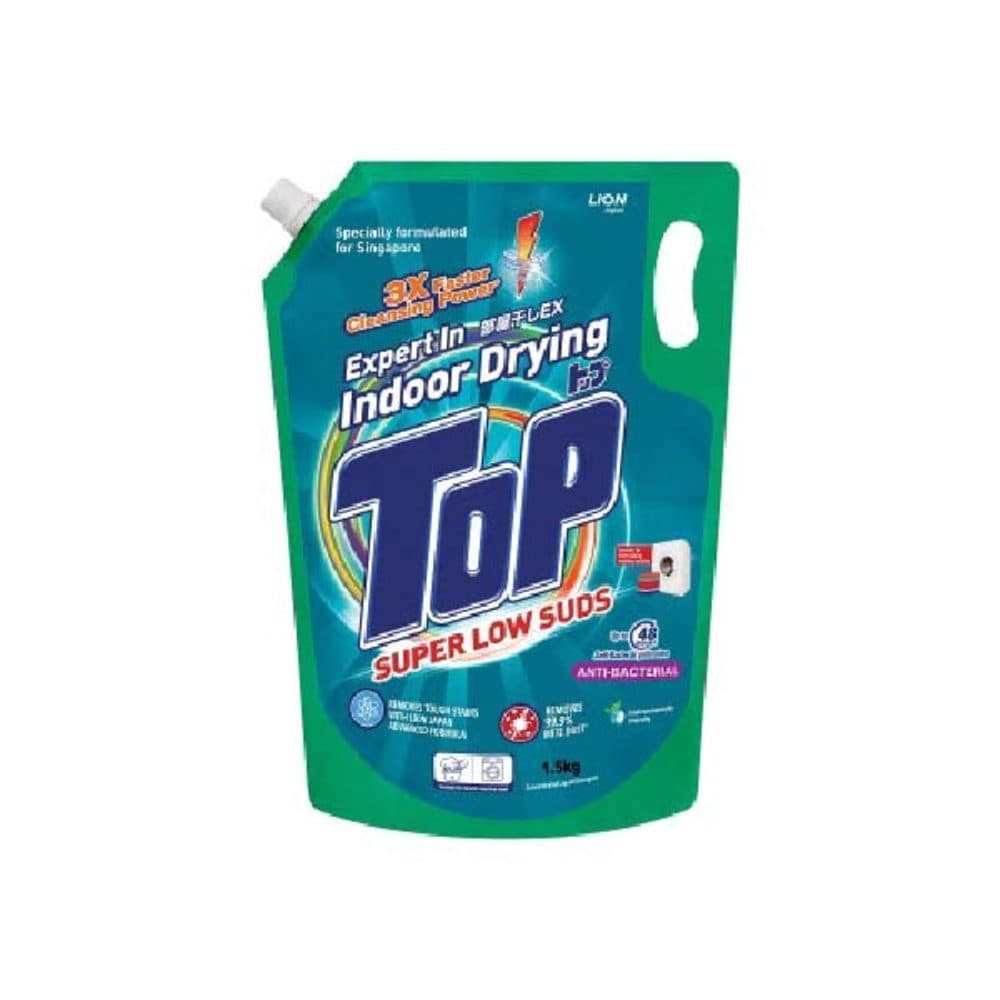 TOP Concentrated Liquid Detergent Super Low Suds Anti-Bacterial Refill ...