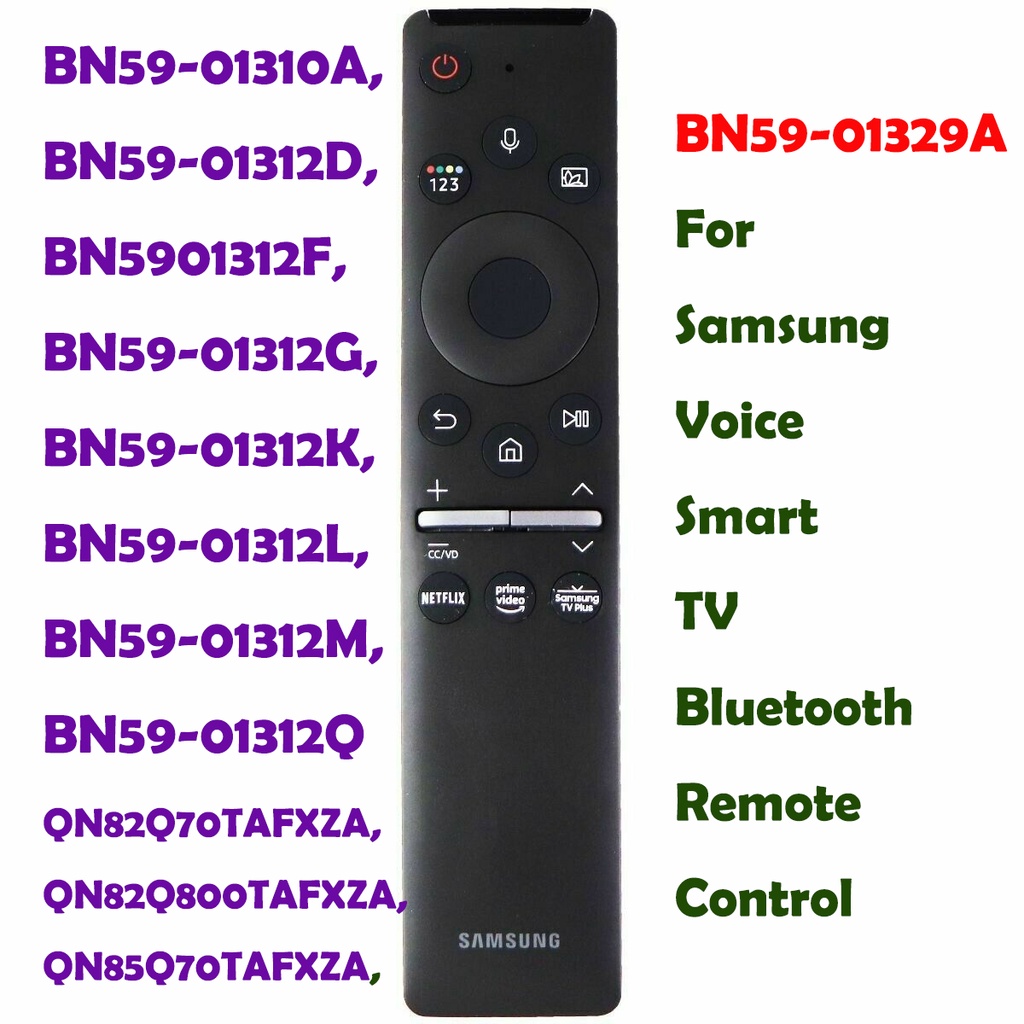 BN59-01329A For Samsung Voice Smart TV Bluetooth Remote Control BN59-01310A, BN59-01312D ...