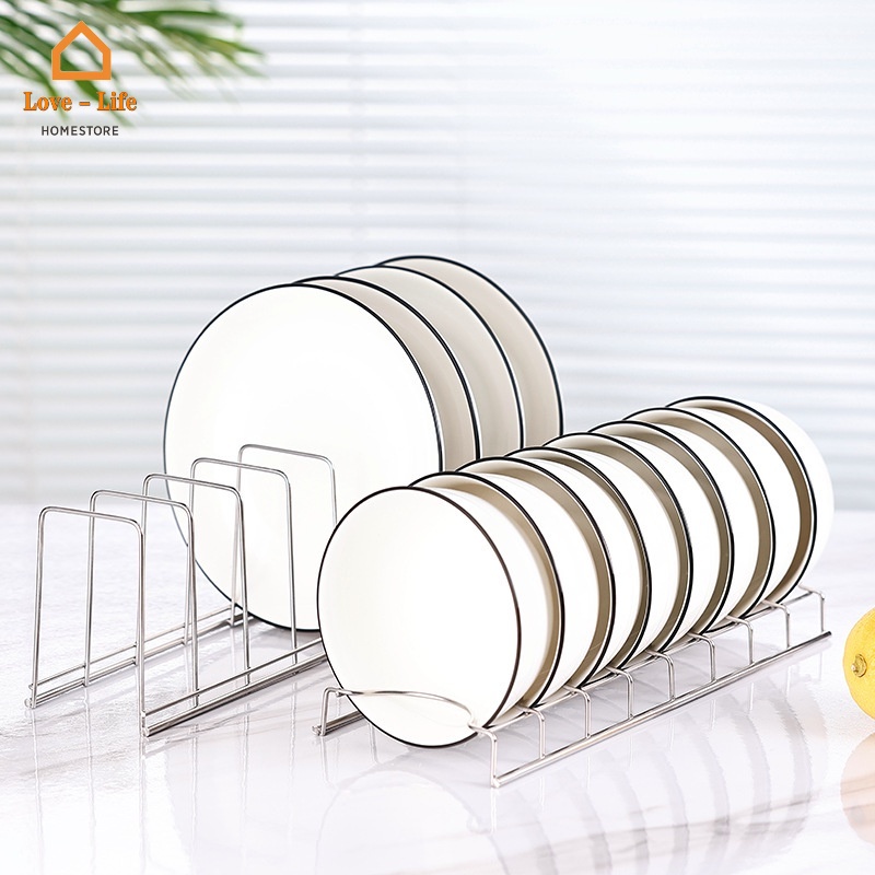 Stainless Steel Pan Dish Drainer Rack/ Kitchen Pot Lid Holder Drying ...
