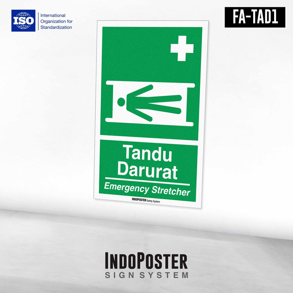 Safety Sign Sticker K3 ISO Emergency Stretcher | Shopee Singapore