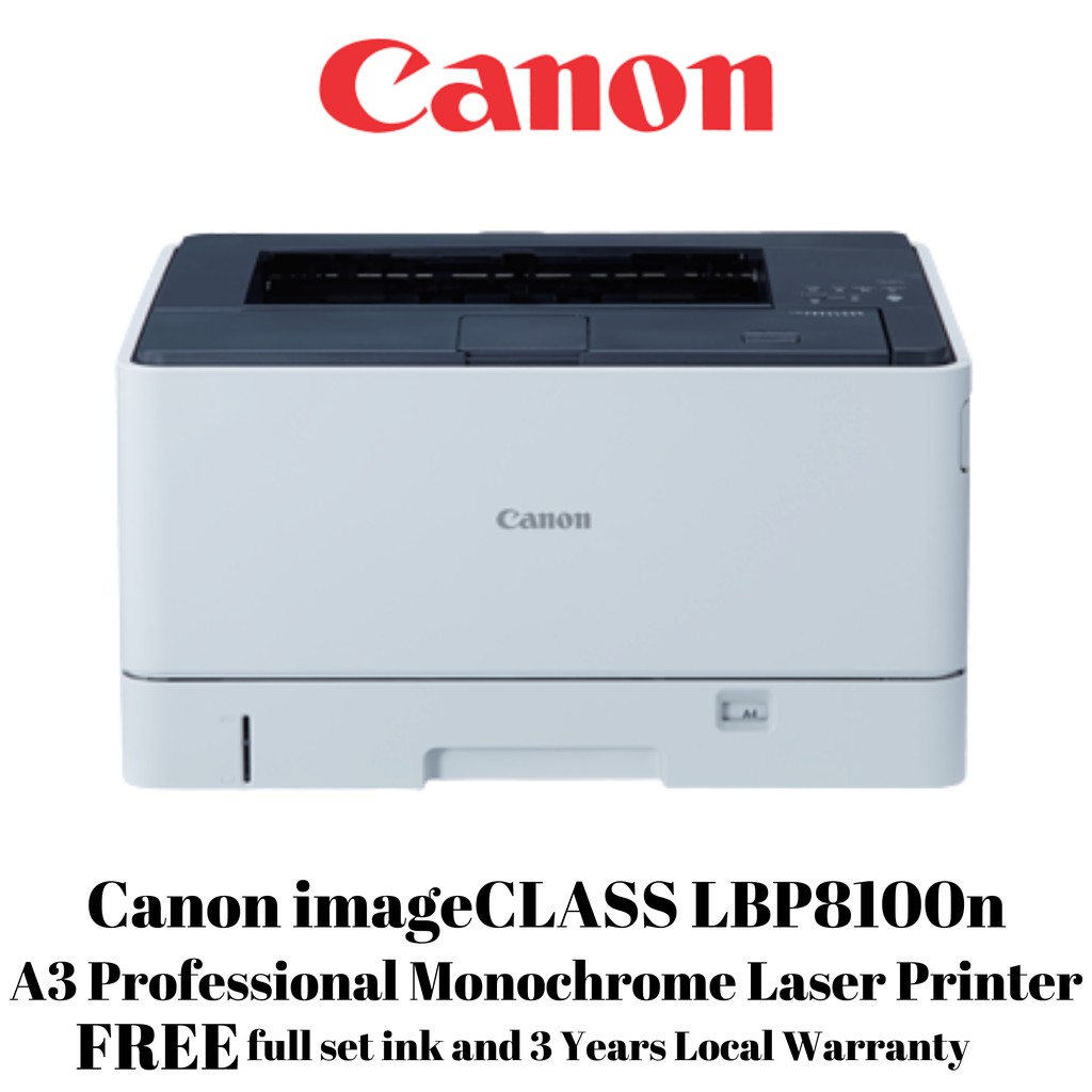 Canon imageCLASS LBP8100n A3 Professional Monochrome Laser Printer LBP ...