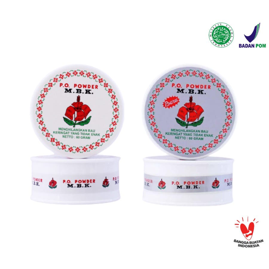 PUTIH Arjuna MBK Powder Silver White Tin Powder Practical Packaging 60 ...