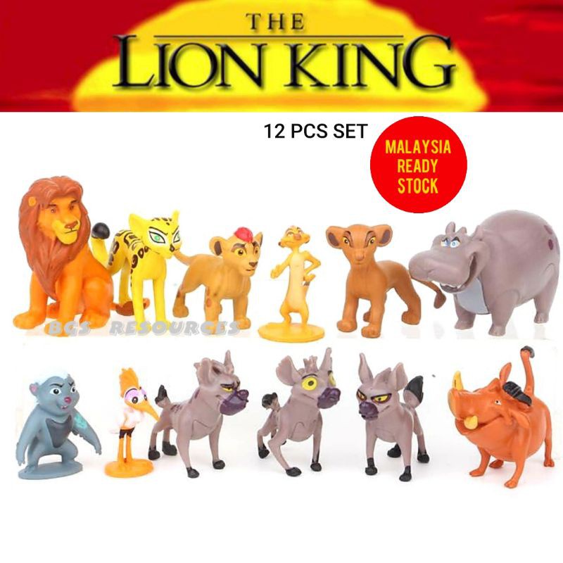 DISNEY LION KING FIGURES 12PCS LION KING FIGURE NALA PUMBAA SARABI ...