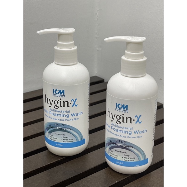 Hygin-X Antibacterial Foaming Wash 200ml for Face and Body | Clean ...