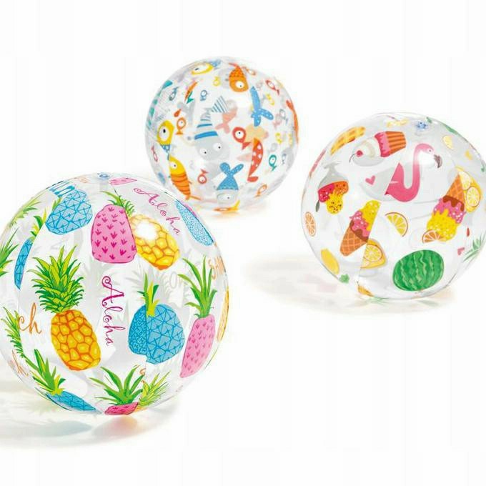 Toy beach ball Swimming ball Kids Toddlers Intex 59040 Lively Print ...