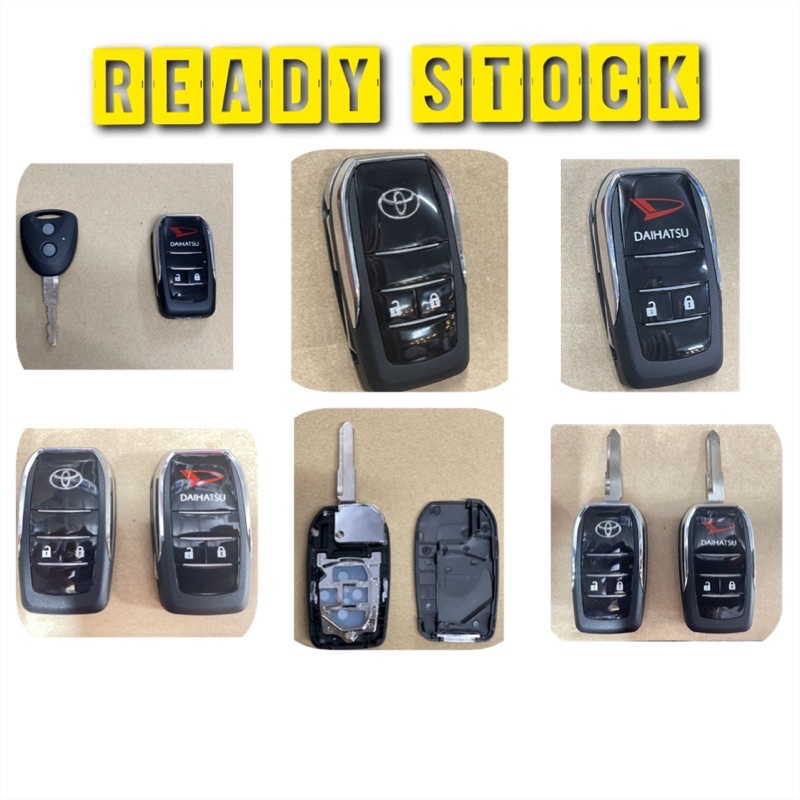 perodua axia/daihatsu/toyota modified remote casing flip key ...