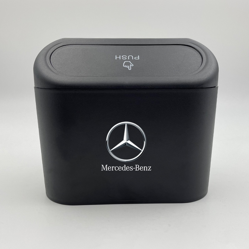 Car Trash Bin Hanging Vehicle Garbage Dust Case Box For Mercedes-Benz A ...
