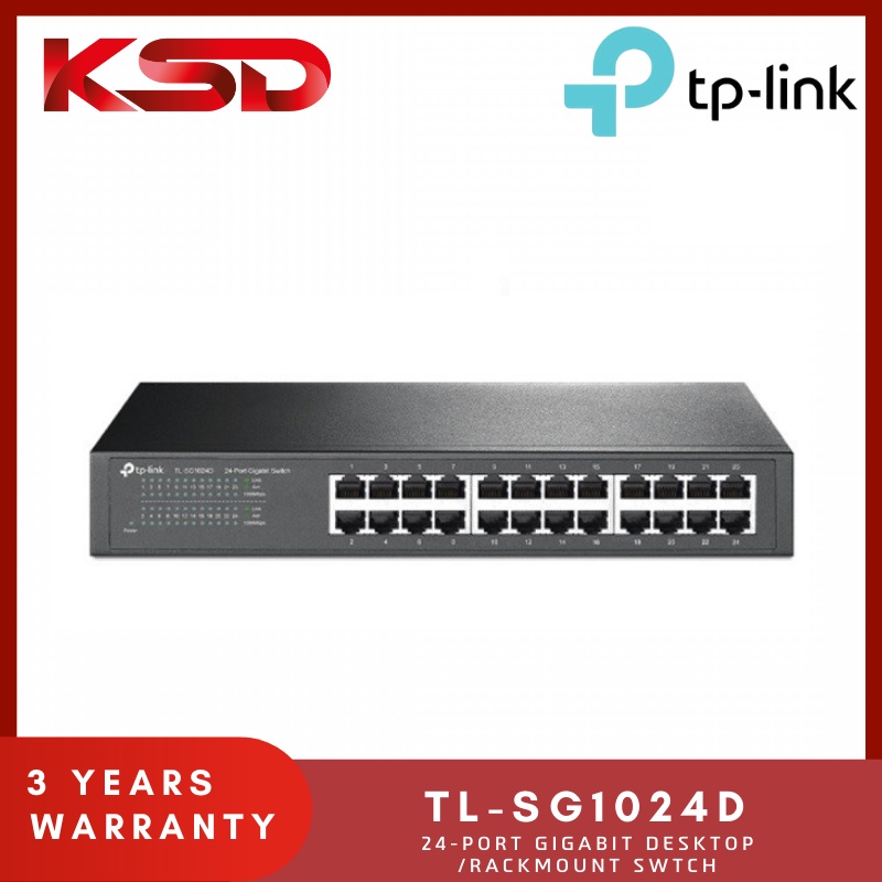 TP-Link TL-SG1024D / SG1024D / TL SG1024D 24-Port Gigabit Desktop ...
