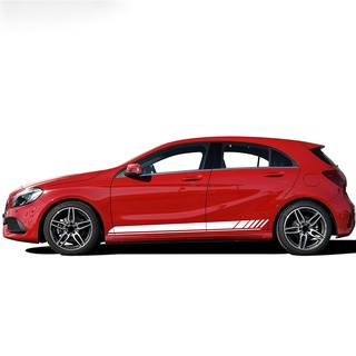 Edition 1 AMG Car Hood Decal Side Stripes Skirt Sticker For Mercedes ...