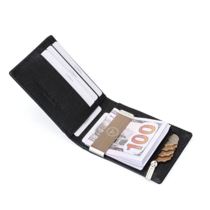 Juneau Full-Grain Leather Men Money Clip Wallets - Moderno M100 Series ...