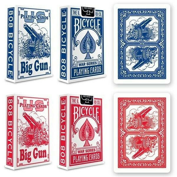 Bicycle Big Gun Playing cards war series 1 Deck Blue with tracking ...