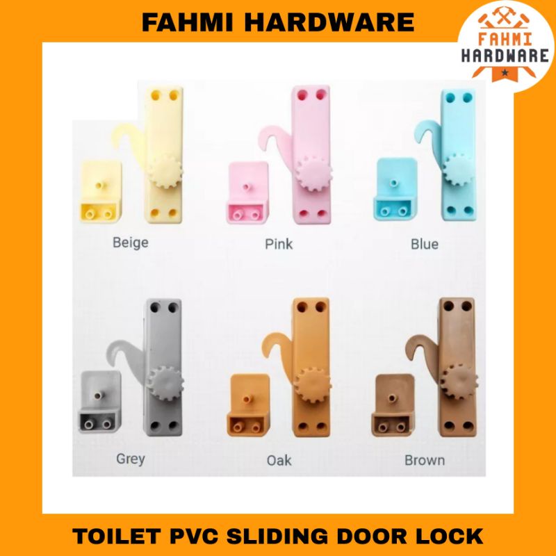 LOCK FOR PVC SLIDING DOOR TOILET / PVC FOLDING DOOR LOCK | Shopee Singapore