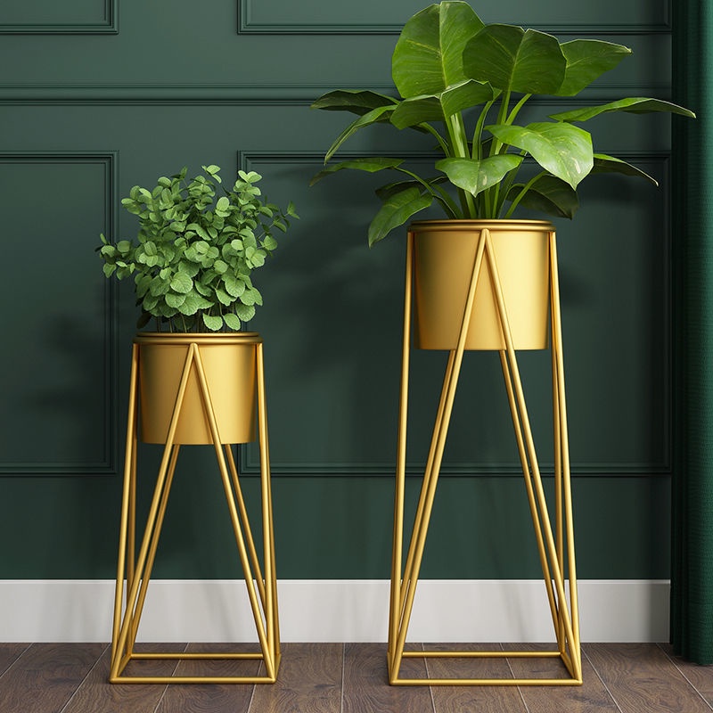 Large Floor Standing Planters with Metal Stand Pack of 3, Extra Large ...