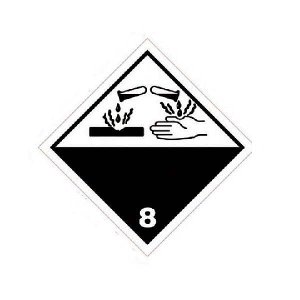 [SG] IATA DGR Hazard Label Class 8 Corrosive (50 Pieces) | Shopee Singapore