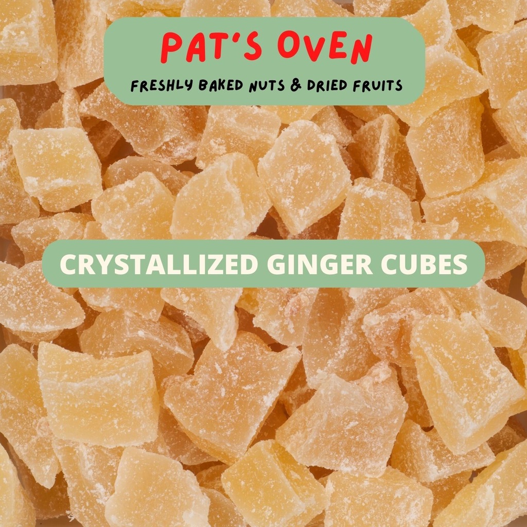 Crystallized Ginger Cubes, Pats Oven Healthy Baked Nuts & Dried Fruits ...