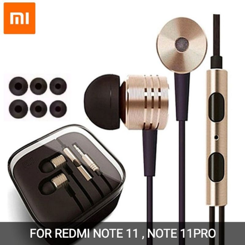 Headset / EARPHONES XIAOMI REDMI note 14, note 13 STEREO BASS PISTON ...
