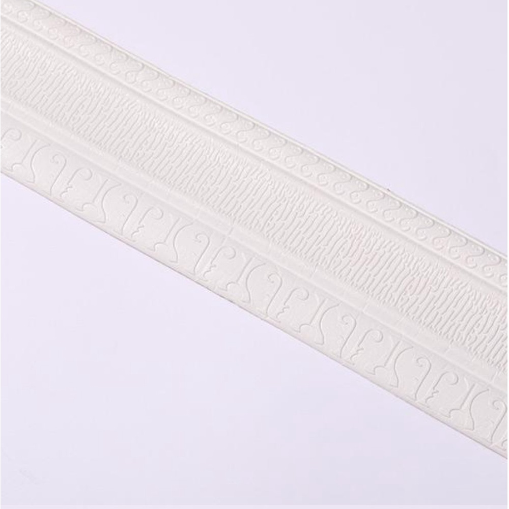 PUTIH Border List Wallpaper White Wallpaper- List border Wallpaper Foam ...