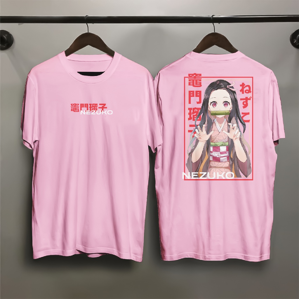 T-shirt Men T-Shirt Distro Combed 30s -NEZUKO KAMADO ZENITSU INOSUKE ...