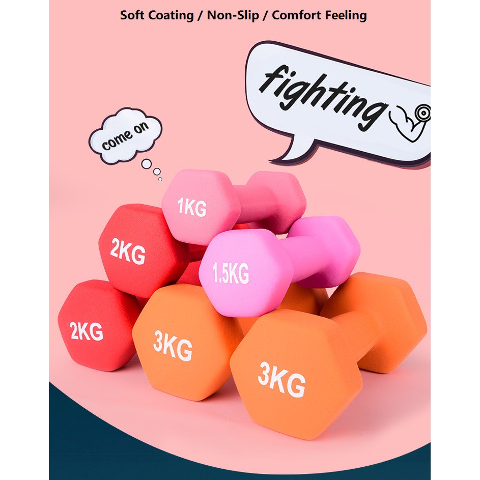 Anti-Slip Dumbbell Mini Dumbbell for Lady Yoga Dumbbell for Body ...