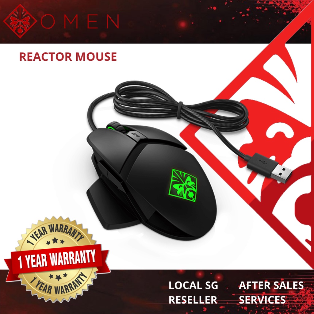 (SG) HP OMEN Reactor - Optical Mechanical Gaming Mouse - LOCAL | Shopee ...