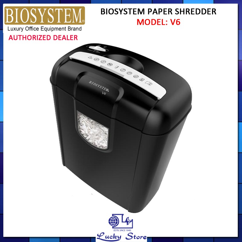 BIOSYSTEM V6 CROSS CUT PAPER SHREDDER | Shopee Singapore