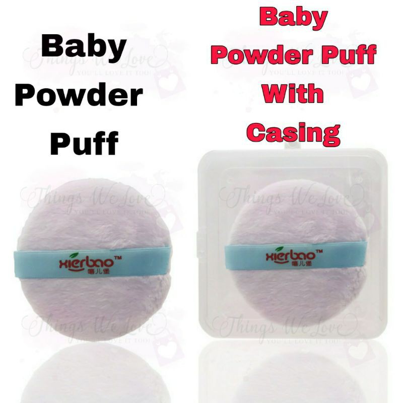 [SG SELLER] [FREE SHIPPING] Baby Powder Puff With Plastic Casing ...