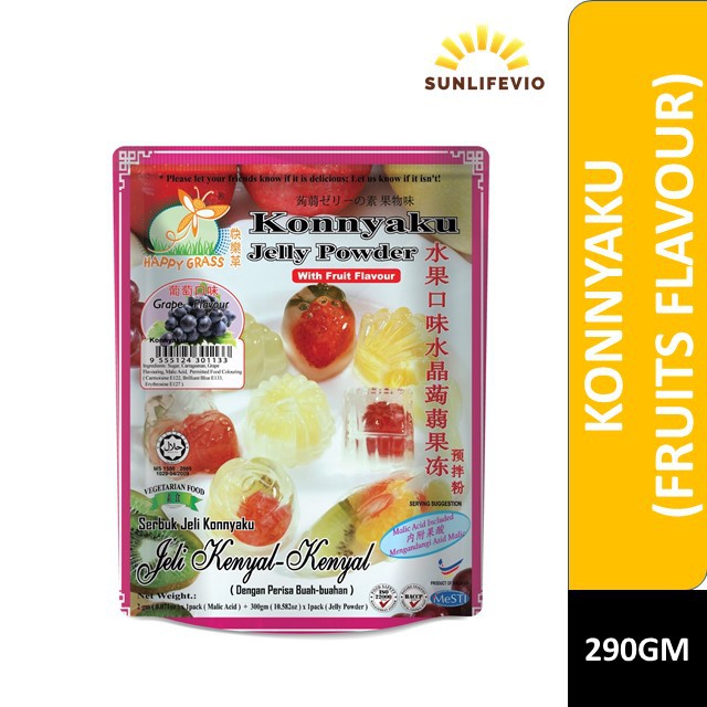 Konnyaku JELLY POWDER (FLAVOUR) 300gm/Fruit Konjac JELLY POWDER (Fruit Flavor) | Shopee Singapore