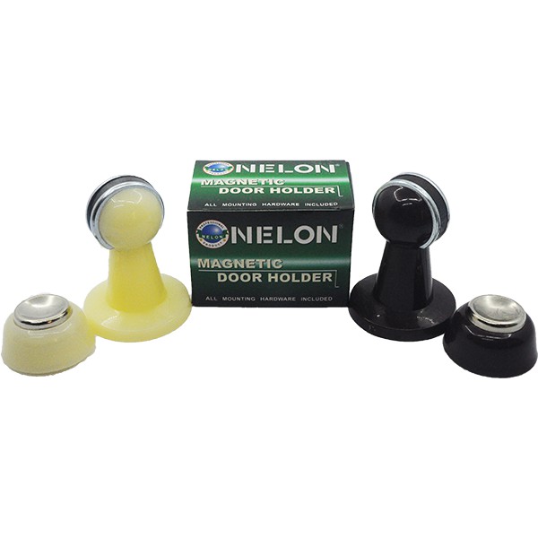 [SG STOCK] NELON DOOR MAGNETIC HOLDER BROWN /WHITE Stopper Floor Wall ...