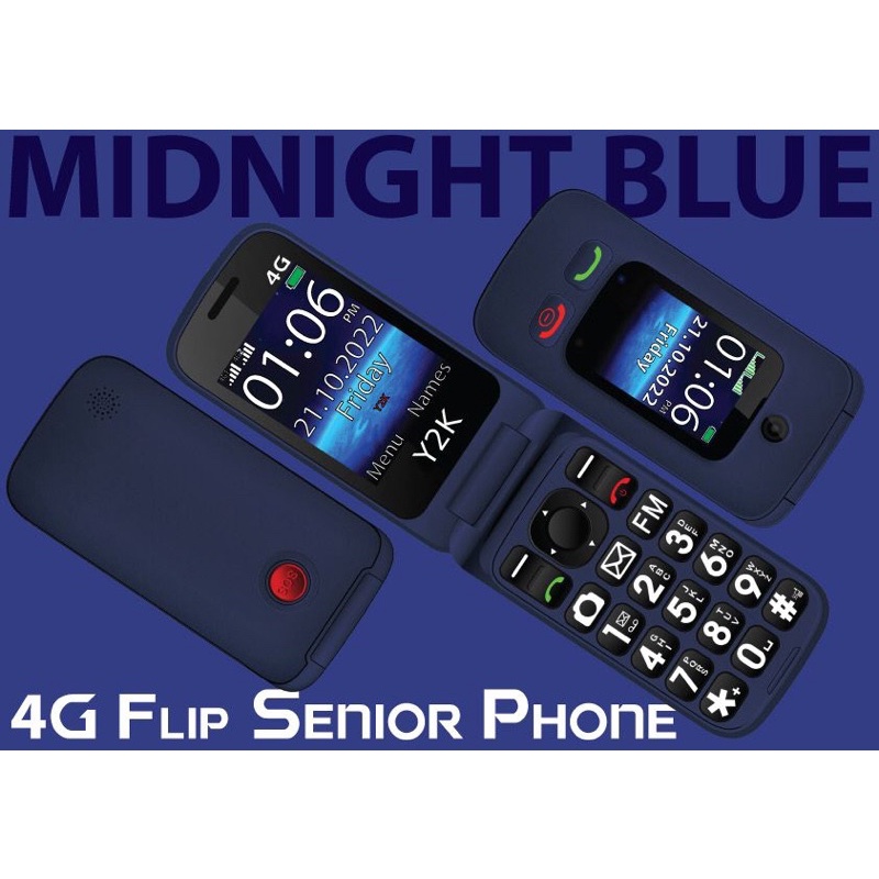 🔥🇸🇬 Y2K 4G Flip Senior Citizen Phone (Elderly Phone) dual sim dual 4G LTE network standby ...
