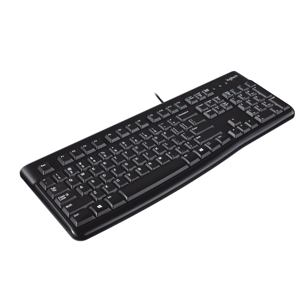 Logitech K120 Wired Keyboard for Windows, USB Plug-and-Play, Full-Size ...