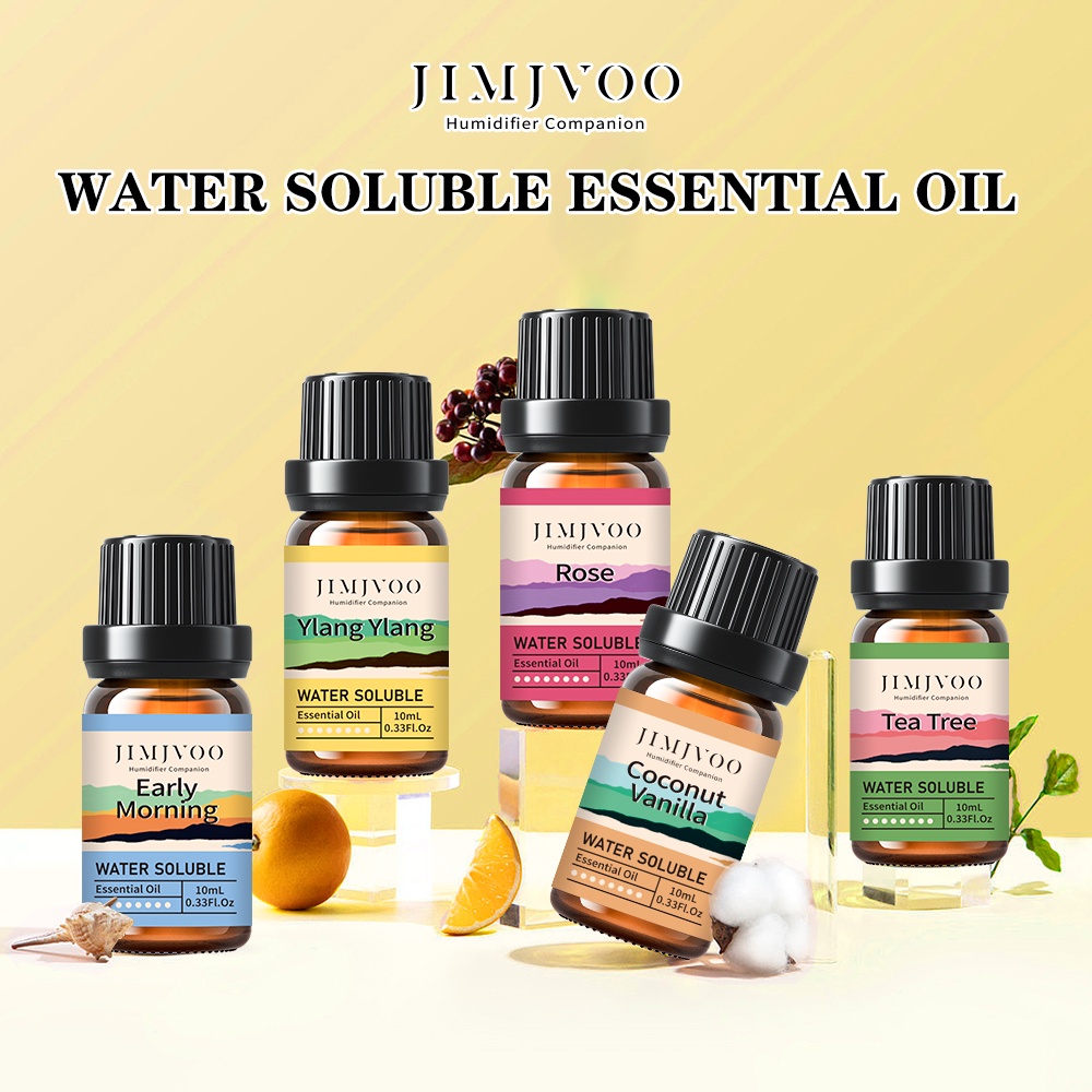 🌈BUY 5 FREE 1 JIMJVOO 10ml Premium Aromatherapy Water Soluble Essential ...