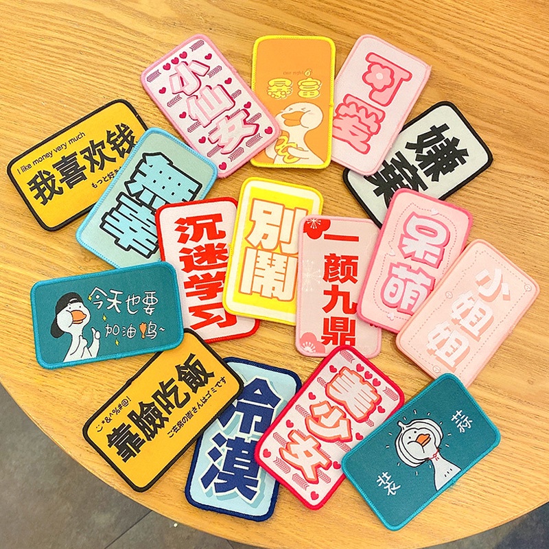 Hair Sticker Clip Bangs Fixed Bangs Letter Hair Clip Self Adhesive ...