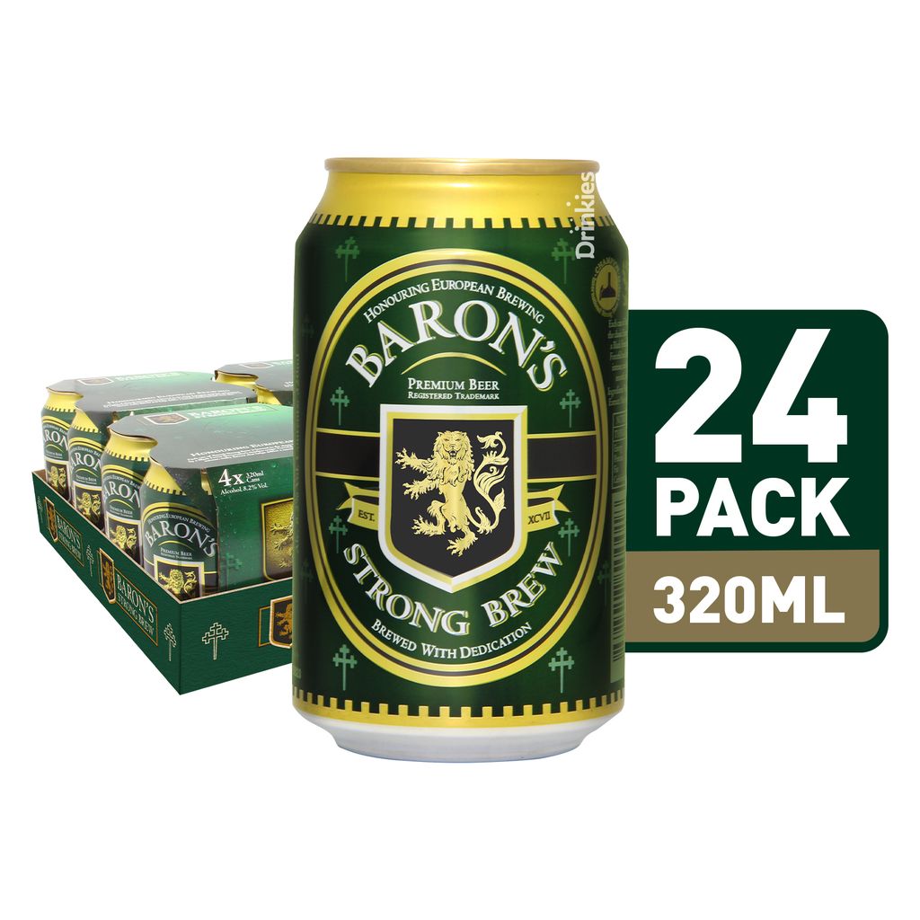 Baron's Strong Brew Beer Can, 24 x 320ml | Shopee Singapore