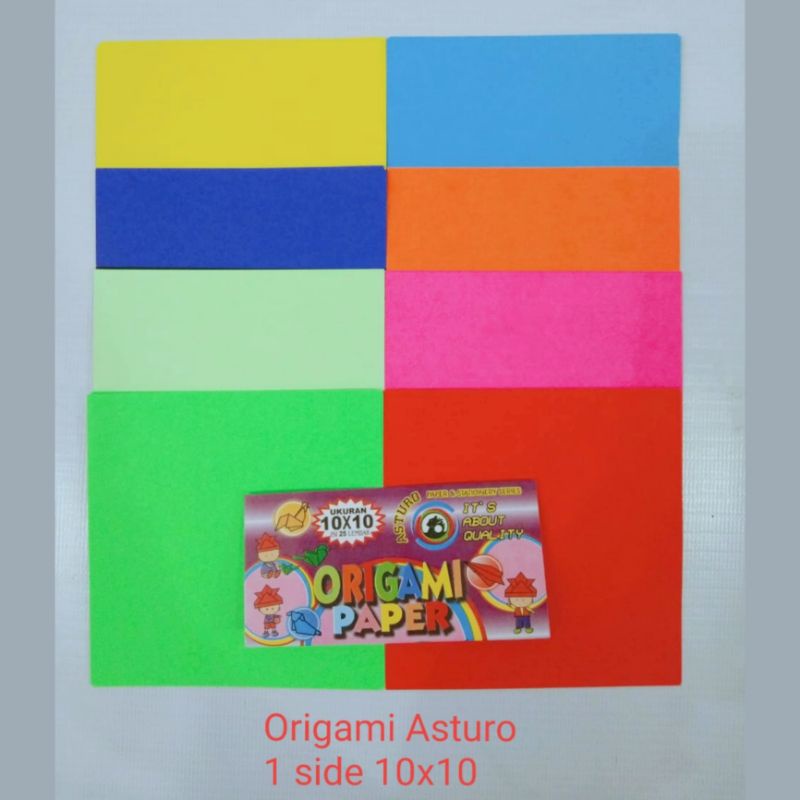 Origami / Asturo Folding Paper 1 Sides | Shopee Singapore