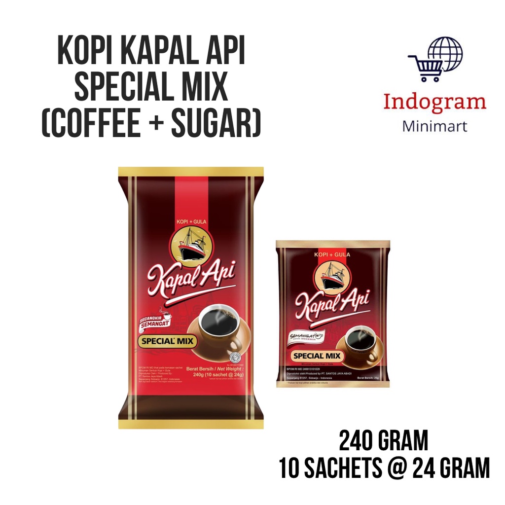 Kopi Kapal Api Special Mix (10 sachets) - 240 Gram | Shopee Singapore