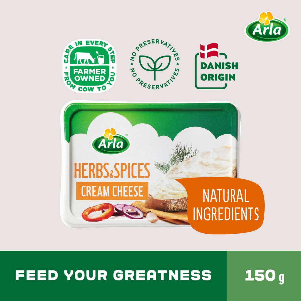 Arla Herbs & Spices Cream Cheese 150g | Shopee Singapore