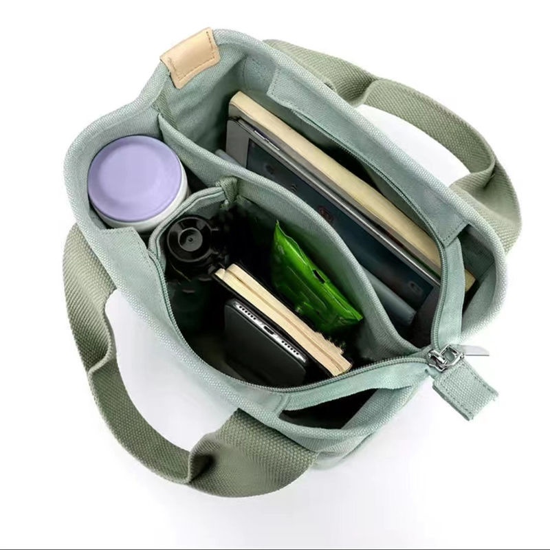 Canvas Bag Japanese Style Bag Tote Bag Lunch Female Handbag Simple And ...