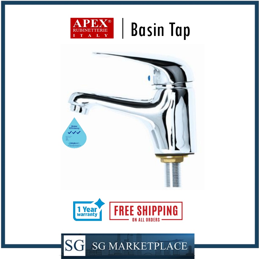 Apex Basin Pillar Tap with Lever Handle | T-4106 | Cold Tap | Brass ...