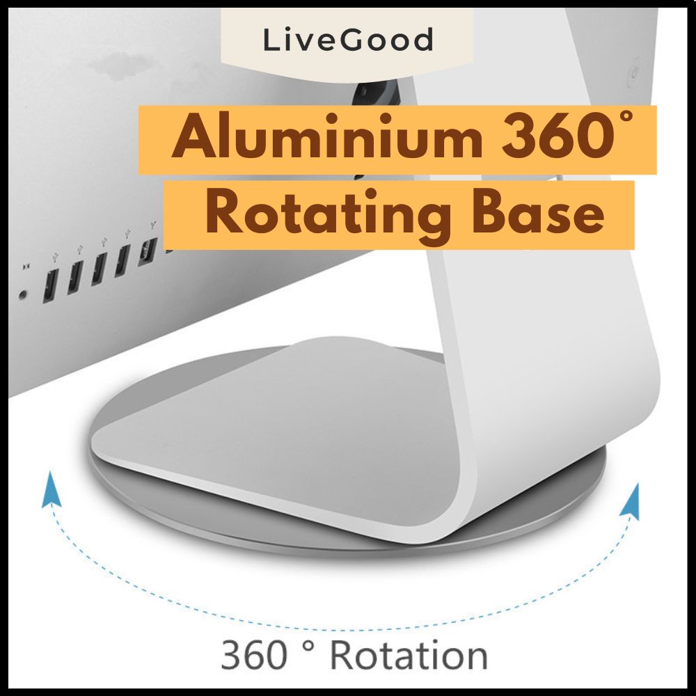 360° Monitor & Phone Rotating Base Plate (Aluminium Alloy) | Shopee ...