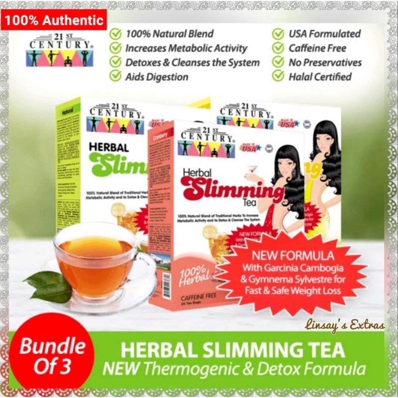 🔥⏰[ SALE ]★ 21st Century ★🌿Herbal Slimming Tea 24's🌿 | Shopee Singapore
