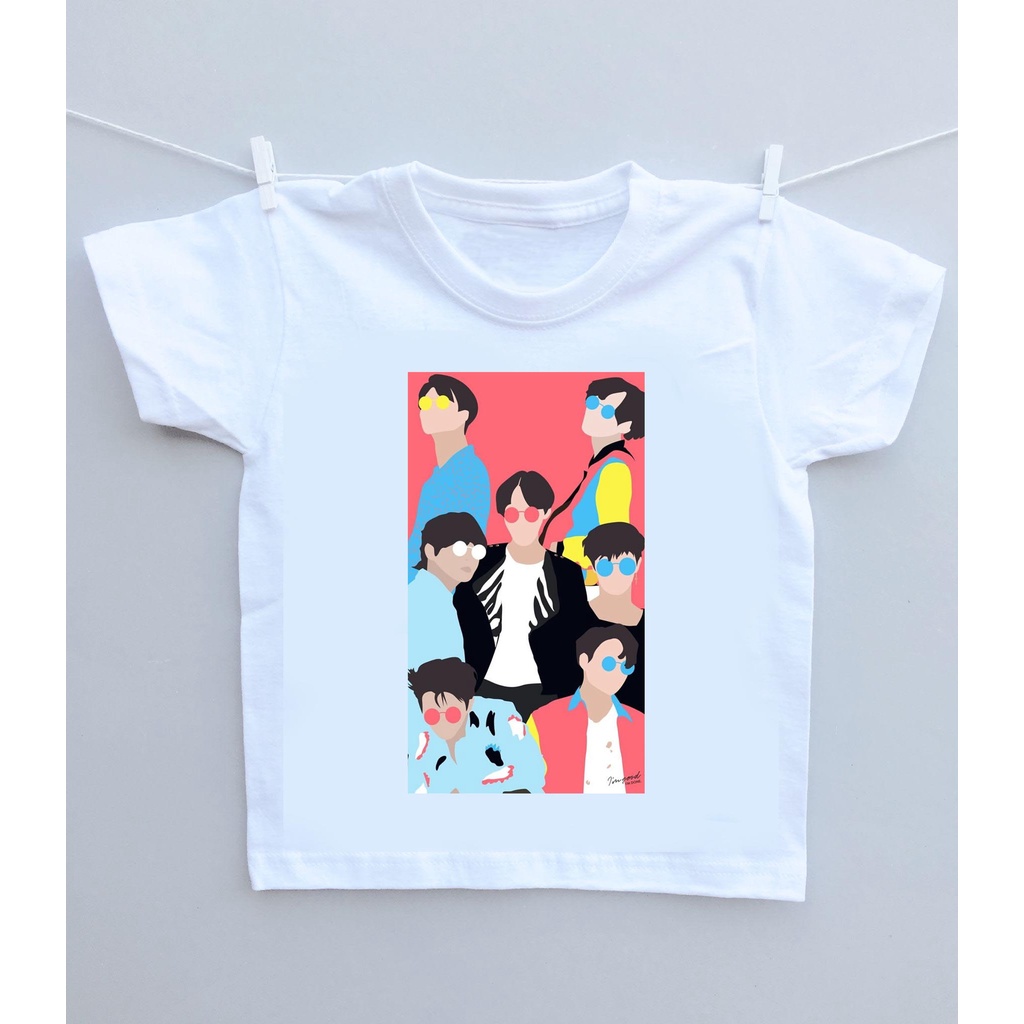 KIDS SHIRT/TEES ( KPOP CARTOON DESIGN ) | Shopee Singapore