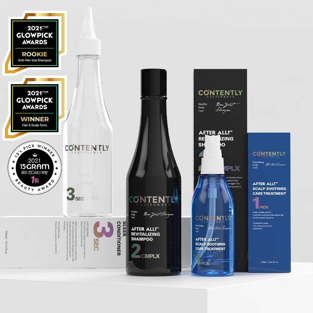 CONTENTLY - After All! Revitalizing Shampoo+ Sleek Conditioner+ Scalp ...