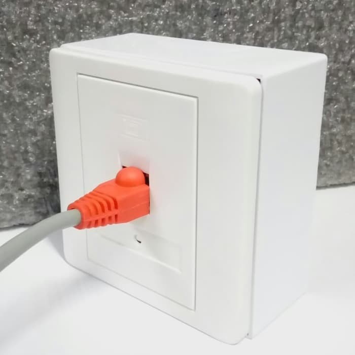 Face PLATE UTP+MOUNTAR CAT 6 +OUTBOW/OUTLET UTP+MODULAR + OUTBOX CAT 6 ...