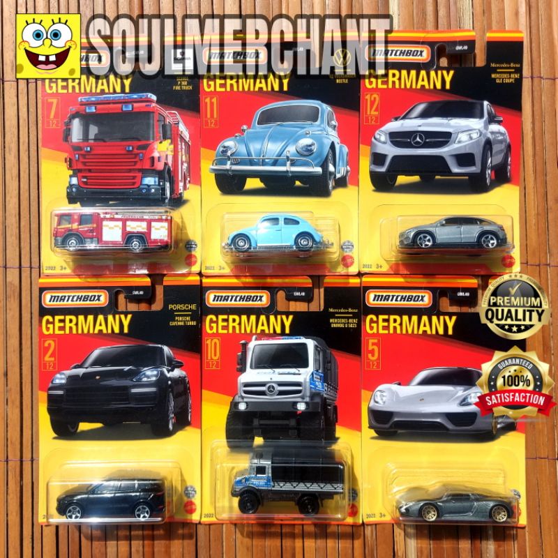 Matchbox GERMANY SERIES 2022 - VW VOLKSWAGEN BEETLE MERCEDES BENZ ...