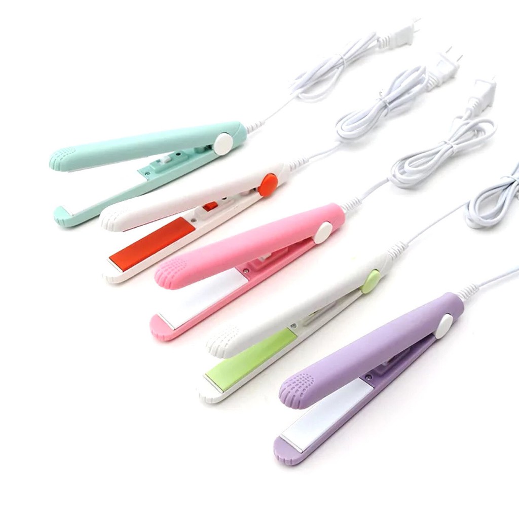 Mini Hair Straightener For Travel Outing Ceramic Tourmaline Plate Flat ...