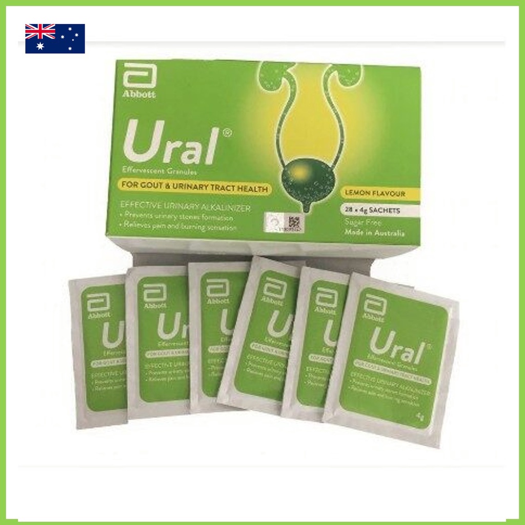 ABBOTT URAL EFFERVESCENT GRANULES (4G x 28 Sachets/Box) Lemon Flavor ...